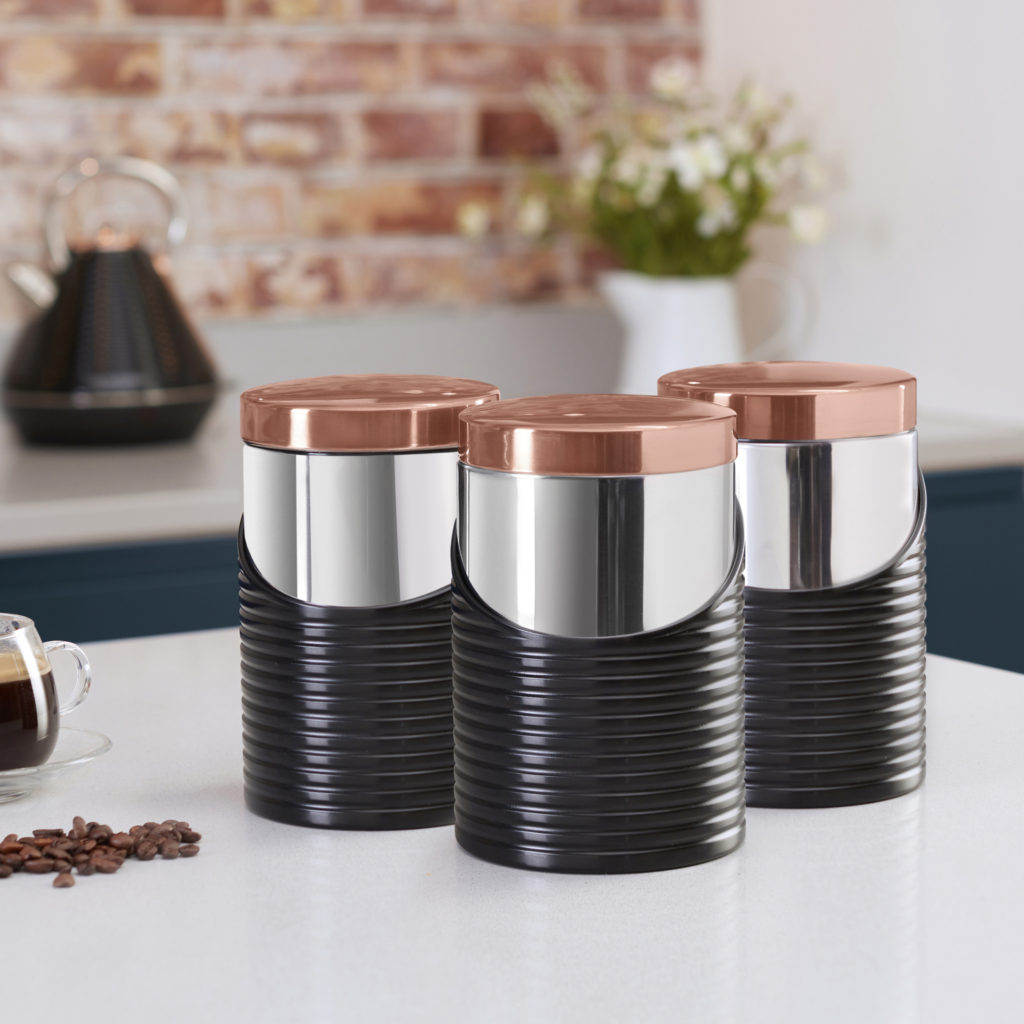 Tower Rose Gold Canisters - Housewares