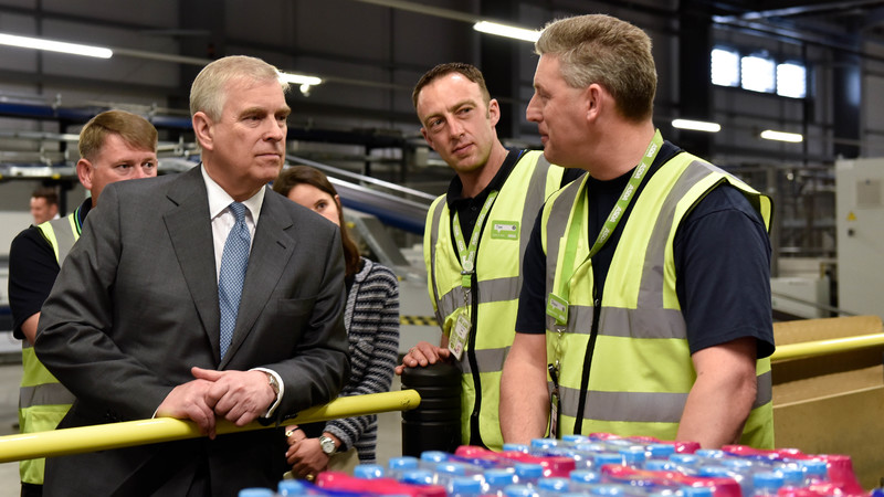 Prince Andrew pays a visit to Asda - Housewares